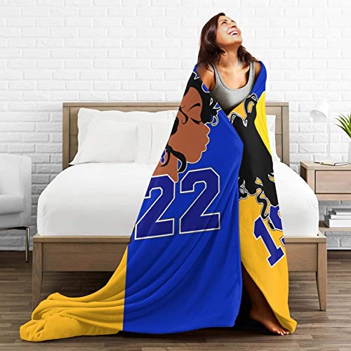 Sigma Gamma Rho Blanket Flannel Throw Ultra Soft Micro Blanket 50''x40'', Black