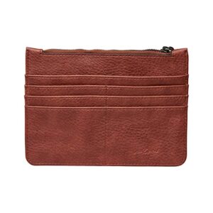 Concealed Carry Emery Crossbody with RFID Slim Wallet by Lady Conceal (Mahogany)