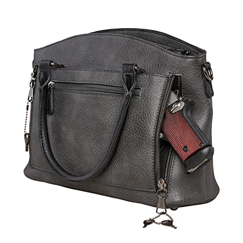 Concealed Carry Carly Satchel by Lady Conceal (Gray)