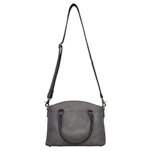 Concealed Carry Carly Satchel by Lady Conceal (Gray)