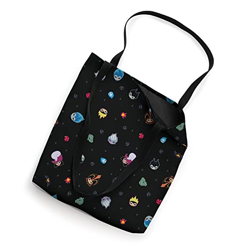 Disney Villains Faces Chibi All Over Print Tote Bag