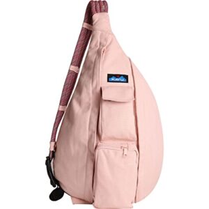 kavu rope bag – sling pack for hiking, camping, and commuting – rosewater