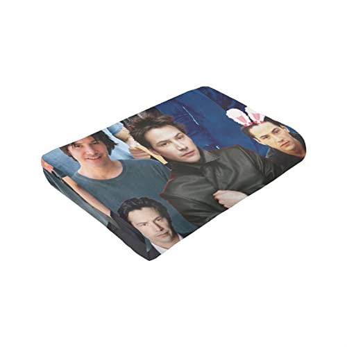 Blanket Keanu Reeves Soft and Comfortable Warm Fleece Blanket for Sofa,Office Bed car Camp Couch Cozy Plush Throw Blankets Beach Blankets