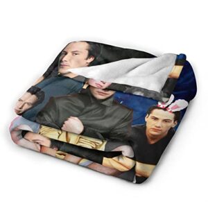 Blanket Keanu Reeves Soft and Comfortable Warm Fleece Blanket for Sofa,Office Bed car Camp Couch Cozy Plush Throw Blankets Beach Blankets