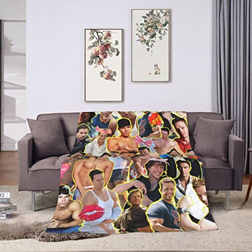 Blanket Mark Wahlberg Soft and Comfortable Warm Fleece Blanket for Sofa,Office Bed car Camp Couch Cozy Plush Throw Blankets Beach Blankets