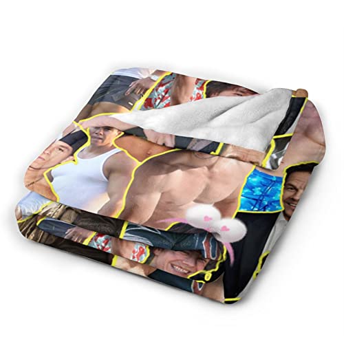 Blanket Mark Wahlberg Soft and Comfortable Warm Fleece Blanket for Sofa,Office Bed car Camp Couch Cozy Plush Throw Blankets Beach Blankets