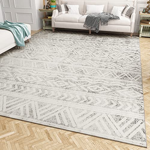 Boho Area Rug 5x7 Feet Modern Area Rug Neutral Carpet for Bedroom Decor, Livingroom Decoration Ideas, Play Room