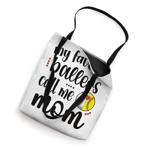 Favorite Softball Baseball Players Call Me Mom Tote Bag