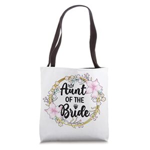 aunt of the bride bridal shower bride’s aunt tote bag