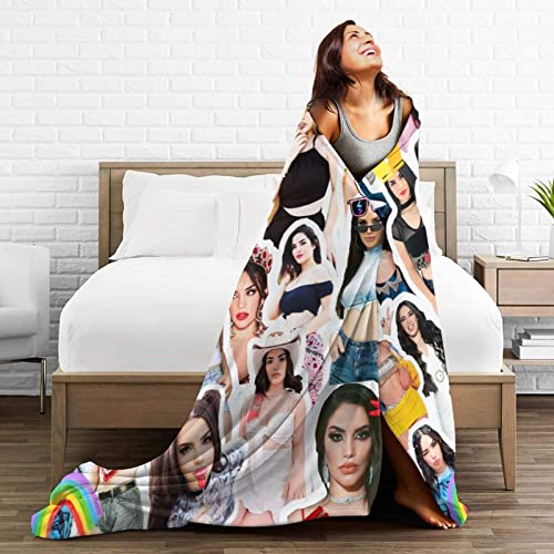 Blanket Kimberly Loaiza Soft and Comfortable Warm Fleece Blanket for Sofa,Office Bed car Camp Couch Cozy Plush Throw Blankets Beach Blankets