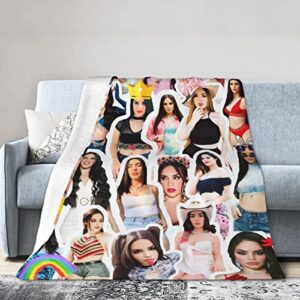 Blanket Kimberly Loaiza Soft and Comfortable Warm Fleece Blanket for Sofa,Office Bed car Camp Couch Cozy Plush Throw Blankets Beach Blankets