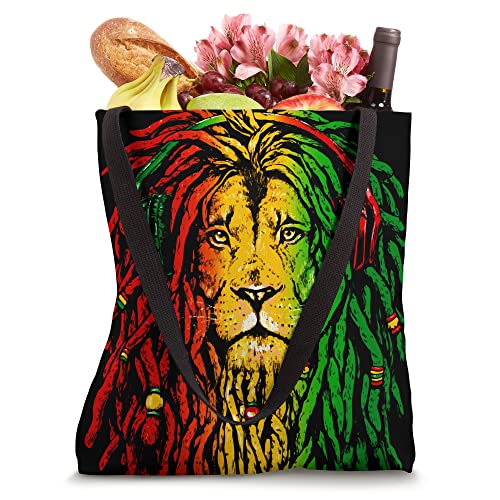 Reggae Rasta Lion Rastafarian Lion Reggae Music lovers Tote Bag