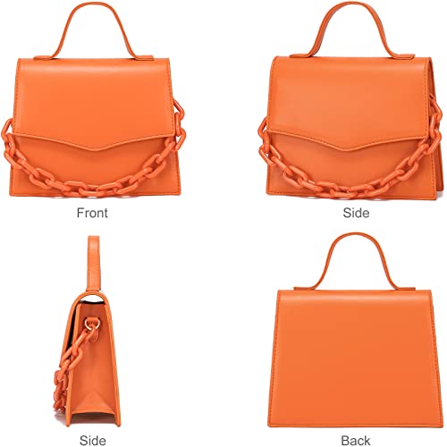 CATMICOO Mini Purses for Women Trendy Mini Bag with Detachable Plastic Chain