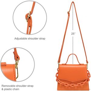 CATMICOO Mini Purses for Women Trendy Mini Bag with Detachable Plastic Chain