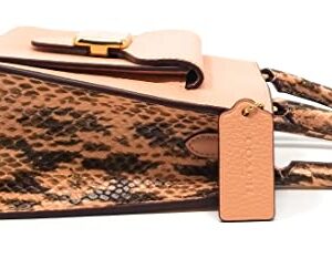 Coach Women's Mini Pepper Crossbody (Pebbled and Snake Embossed Leather - Shell Pink)