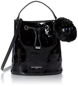 karl lagerfeld paris womens maybelle camera crossbody cross body, black maybelle, one size us