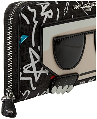 Karl Lagerfeld Paris Crossbody, Black/Orange Maybelle SLG