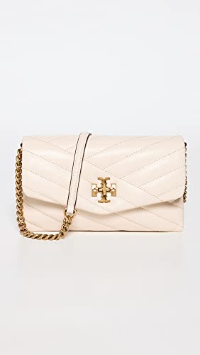 Tory Burch Women's Kira Chevron Chain Wallet, New Cream, Off White, One Size