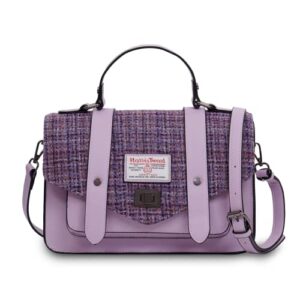 violet mini dogtooth large satchel