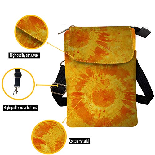 Wideasale Messenger Bag,Sunflower Dragonfly Canvas Shoulder Bag for Everyday Use,Unisex Animal Sling Satchel Crossbody Bag for Women Crossbody Purse Shoulder Bag