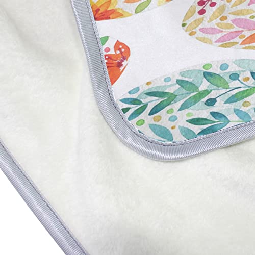 senya Luxury Blanket Multi-Colored Easter Eggs Soft Warm Cozy Throw Blanket Lightweight Microfiber Comfort Blanket for Sofa Bed Couch