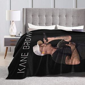 Kane Singer Brown Super Soft Micro Fleece Blanket Home Decoration Warm Flannel Blanket 80"x60"