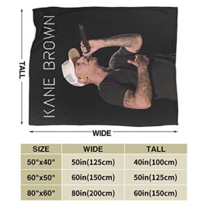 Kane Singer Brown Super Soft Micro Fleece Blanket Home Decoration Warm Flannel Blanket 80"x60"