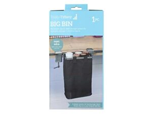 totally tiffany hang & hold big bin black, multi