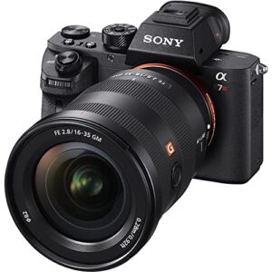 Sony FE 16-35mm f/2.8 GM Lens (SEL1635GM) + Filter Kit + Backpack + 64GB Card + Card Reader + Flex Tripod + Memory Wallet + Lens Cap Keeper + Cleaning Kit + Hand Strap + More (Renewed)