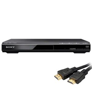 sony ultra slim upscaling dvpsr510h dvd player; with free xtreme 6’ high speed hdmi cable