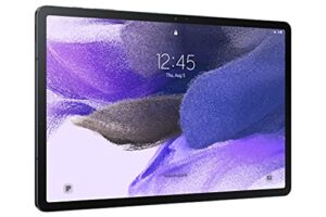 samsung galaxy tab s7 fe 12.4” 64gb wifi android tablet w/ large screen, long lasting battery, s pen included, multi device connectivity, us version, 2021, mystic black