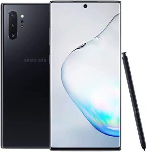 samsung galaxy note 10+ factory unlocked cell phone with 256 gb (u.s. warranty), aura black/ note10+ (renewed)