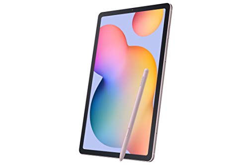 SAMSUNG Galaxy Tab S6 Lite 10.4” 128GB Android Tablet w/ Long Lasting Battery, S Pen Included, Slim Metal Design, AKG Dual Speakers, US Version, Chiffon Rose