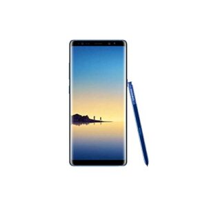 samsung galaxy note 8, 64gb, deepsea blue – for gsm (renewed)