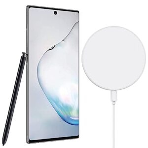 samsung galaxy note 10 (256gb, 8gb) 6.3” amoled, ip68 water resistant, snapdragon 855, 4g lte fully unlocked (t-mobile, verizon, global) n970u us model (w/ fast wireless charging pad, aura black)