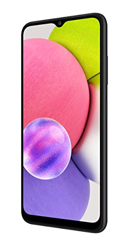 Samsung Galaxy A03s Cell Phone, AT&T GSM Unlocked Android Smartphone, 32GB, Long Lasting Battery, Expandable Storage, 3 Camera Lenses, Infinite Display - Black (Renewed)