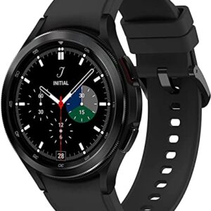 Samsung Electronics Galaxy Watch 4 Classic 46mm Smartwatch with ECG Monitor Tracker for Health Fitness Running Sleep Cycles GPS Fall Detection Bluetooth US Version, Black (Renewed)