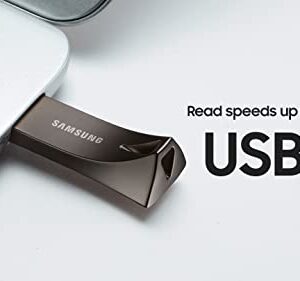 Samsung BAR Plus 256GB - 400MB/s USB 3.1 Flash Drive Titan Gray (MUF-256BE4/AM)