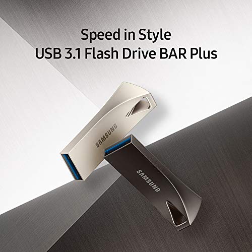 Samsung BAR Plus 256GB - 400MB/s USB 3.1 Flash Drive Titan Gray (MUF-256BE4/AM)