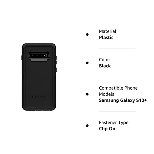 OtterBox Defender Series SCREENLESS Edition Case for Galaxy S10+ - CASE ONLY - Black