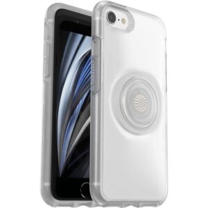 otterbox otter + pop symmetry series clear case for iphone se (3rd and 2nd gen) and iphone 8/7 , polycarbonate – clear