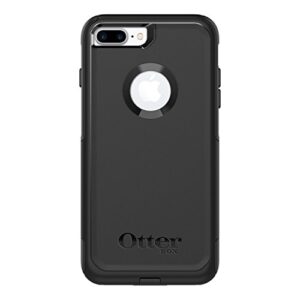 otterbox commuter series case for iphone 8 plus & iphone 7 plus (only) – retail packaging – black