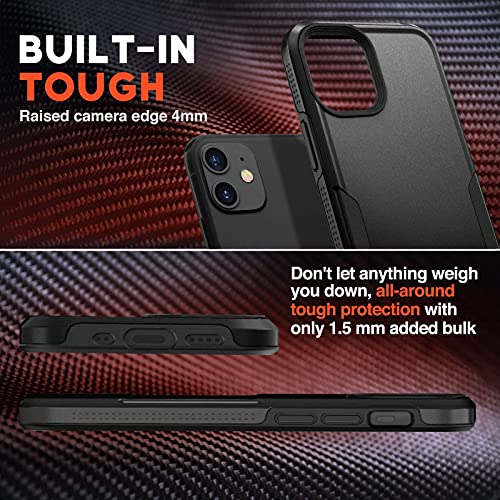 NTG 【𝟮𝟬𝟮𝟮 𝗡𝗲𝘄】 [1st Generation] Designed for iPhone 11 Case, Heavy-Duty Tough Rugged Lightweight Slim Shockproof Protective Case for iPhone 11 6.1 Inch, Black