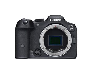 canon eos r7 (body only), mirrorless vlogging camera, 32.5 mp image quality, 4k 60p video, digic x image processor, dual pixel cmos af, subject detection, for professionals and content creators