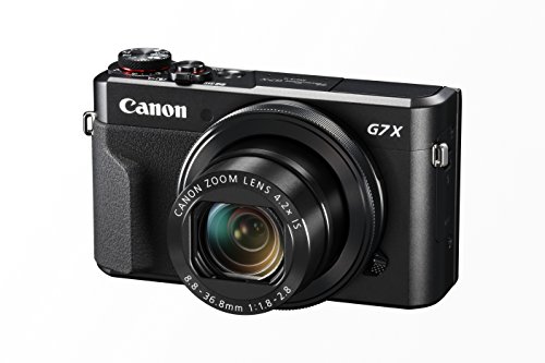 Canon PowerShot Digital Camera [G7 X Mark II] with Wi-Fi & NFC, LCD Screen, and 1-inch Sensor - Black, 100-1066C001