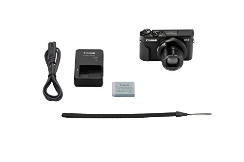 Canon PowerShot Digital Camera [G7 X Mark II] with Wi-Fi & NFC, LCD Screen, and 1-inch Sensor - Black, 100-1066C001