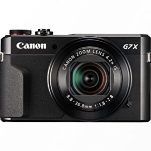 Canon PowerShot Digital Camera [G7 X Mark II] with Wi-Fi & NFC, LCD Screen, and 1-inch Sensor - Black, 100-1066C001