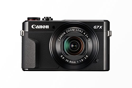 Canon PowerShot Digital Camera [G7 X Mark II] with Wi-Fi & NFC, LCD Screen, and 1-inch Sensor - Black, 100-1066C001