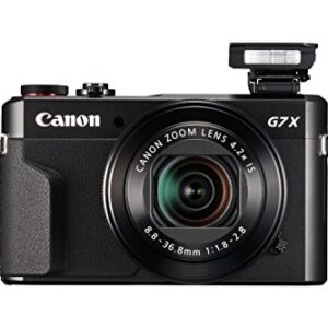 Canon PowerShot Digital Camera [G7 X Mark II] with Wi-Fi & NFC, LCD Screen, and 1-inch Sensor - Black, 100-1066C001