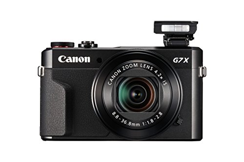 Canon PowerShot Digital Camera [G7 X Mark II] with Wi-Fi & NFC, LCD Screen, and 1-inch Sensor - Black, 100-1066C001